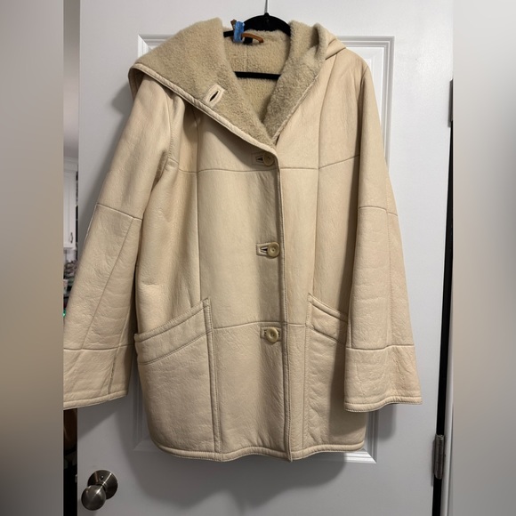 Bonz | Jackets & Coats | Vintage Bonz Coat Leather Outside Read The ...